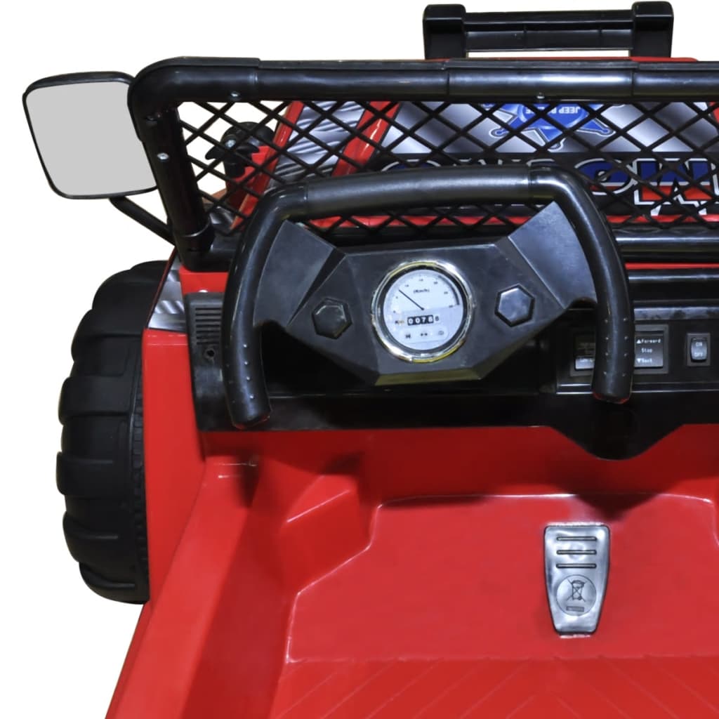 Lasten Kahdenistuttava Sähköauto Punainen